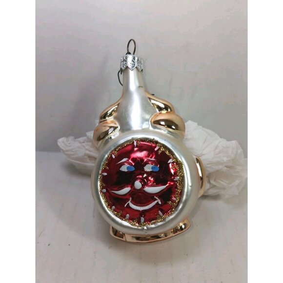 Unbranded | Holiday | Vintage Blown Glass Ornament 4 Happy Face Sad ...
